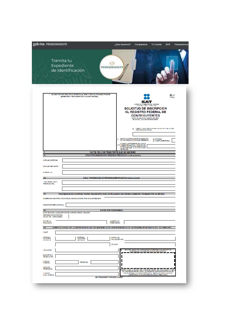️ ️ Modelo de Solicitud de inscripción en el RFC 2020 ️ ️